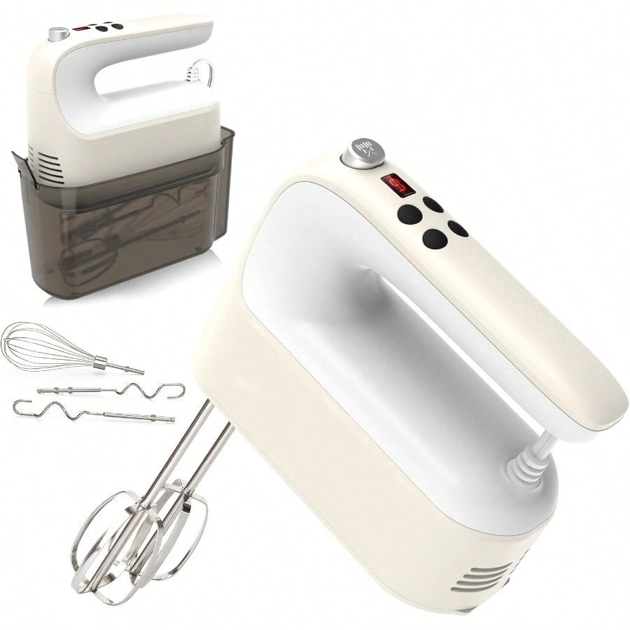 9Speed Digital Hand Mixer Electric 400W Powerful DC Motor Baking Mixer ...