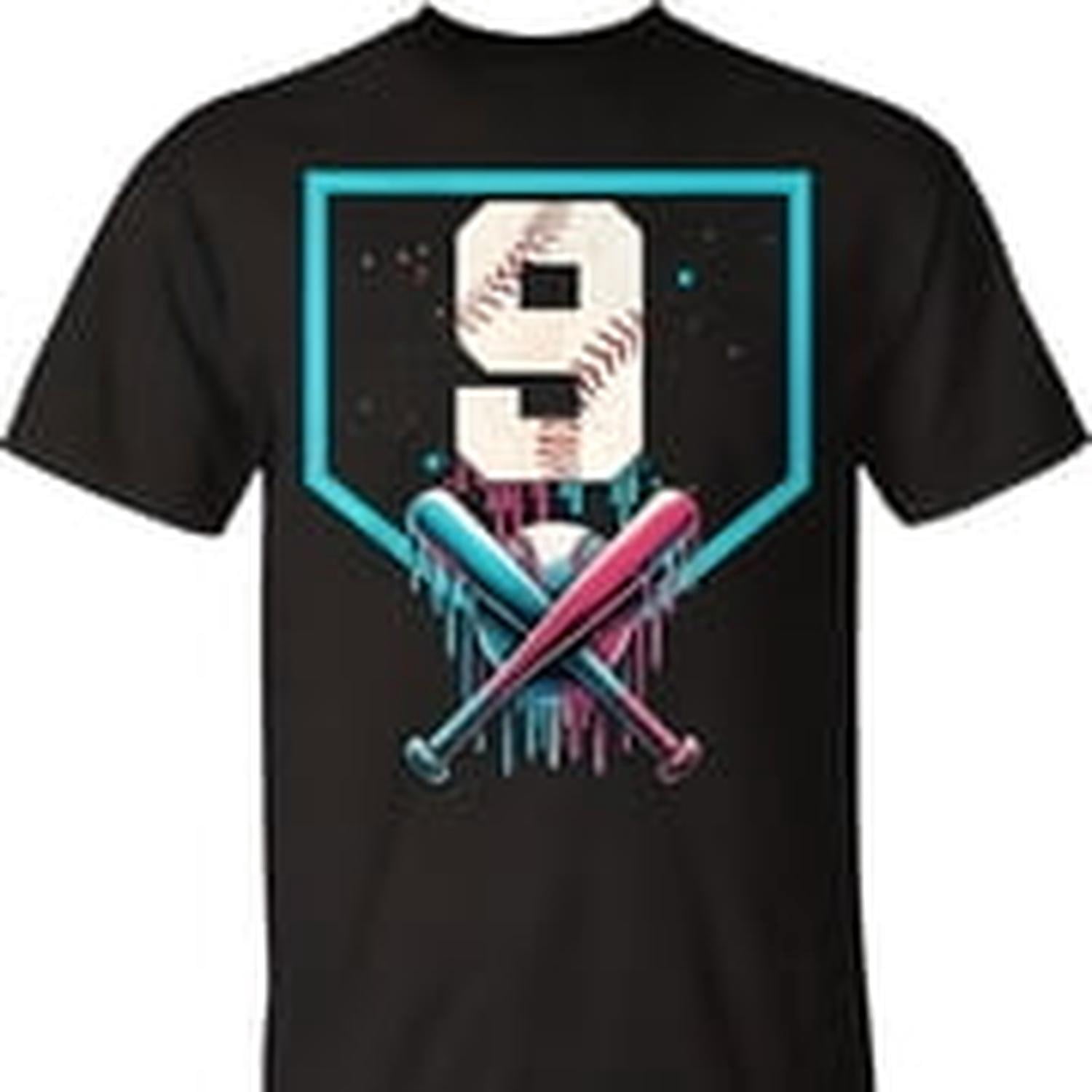 9Th Birthday Baseball Home Plate DIce Cream Sprinkle T-Shirt Aesthetic ...