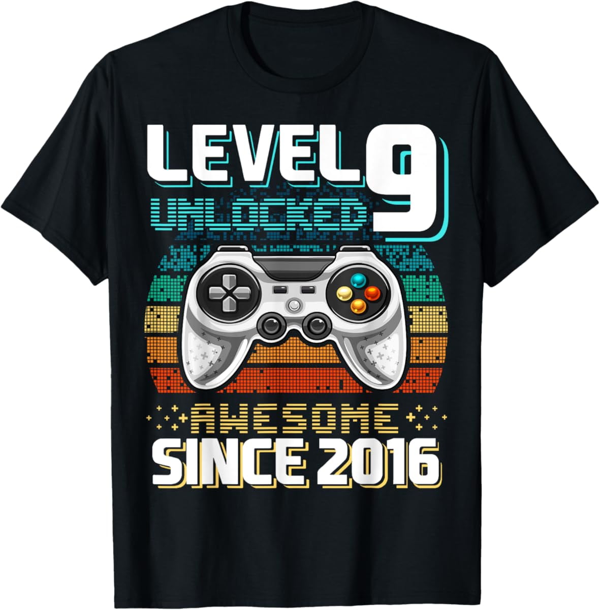 9Th Birthday Level 9 Gamer 9 Year Video Game Party Unisex T-Shirt S-5XL ...