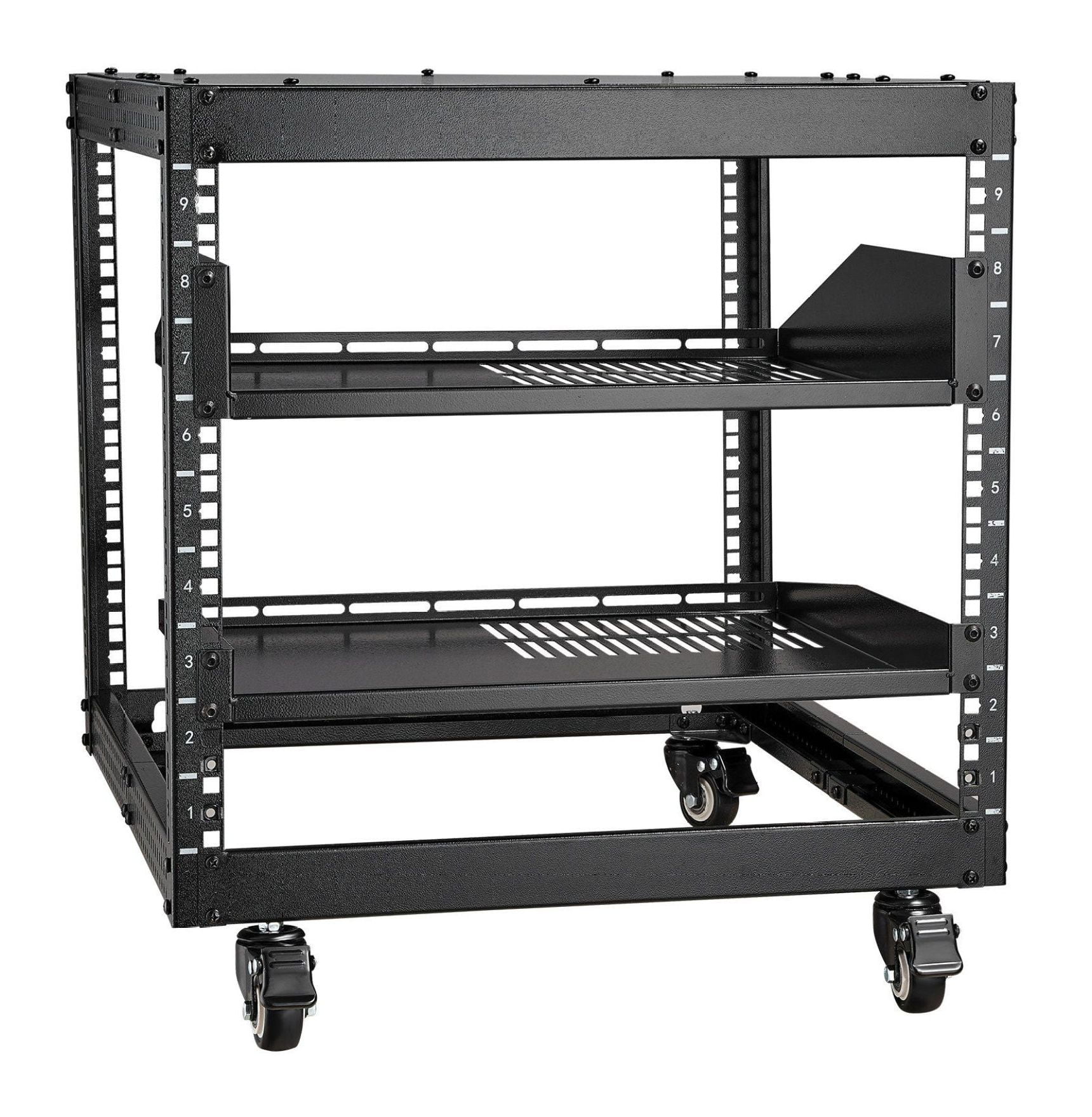 9U 4 Post Open Frame Server Rack Network Enclosure 23''-40'' Adjustable ...