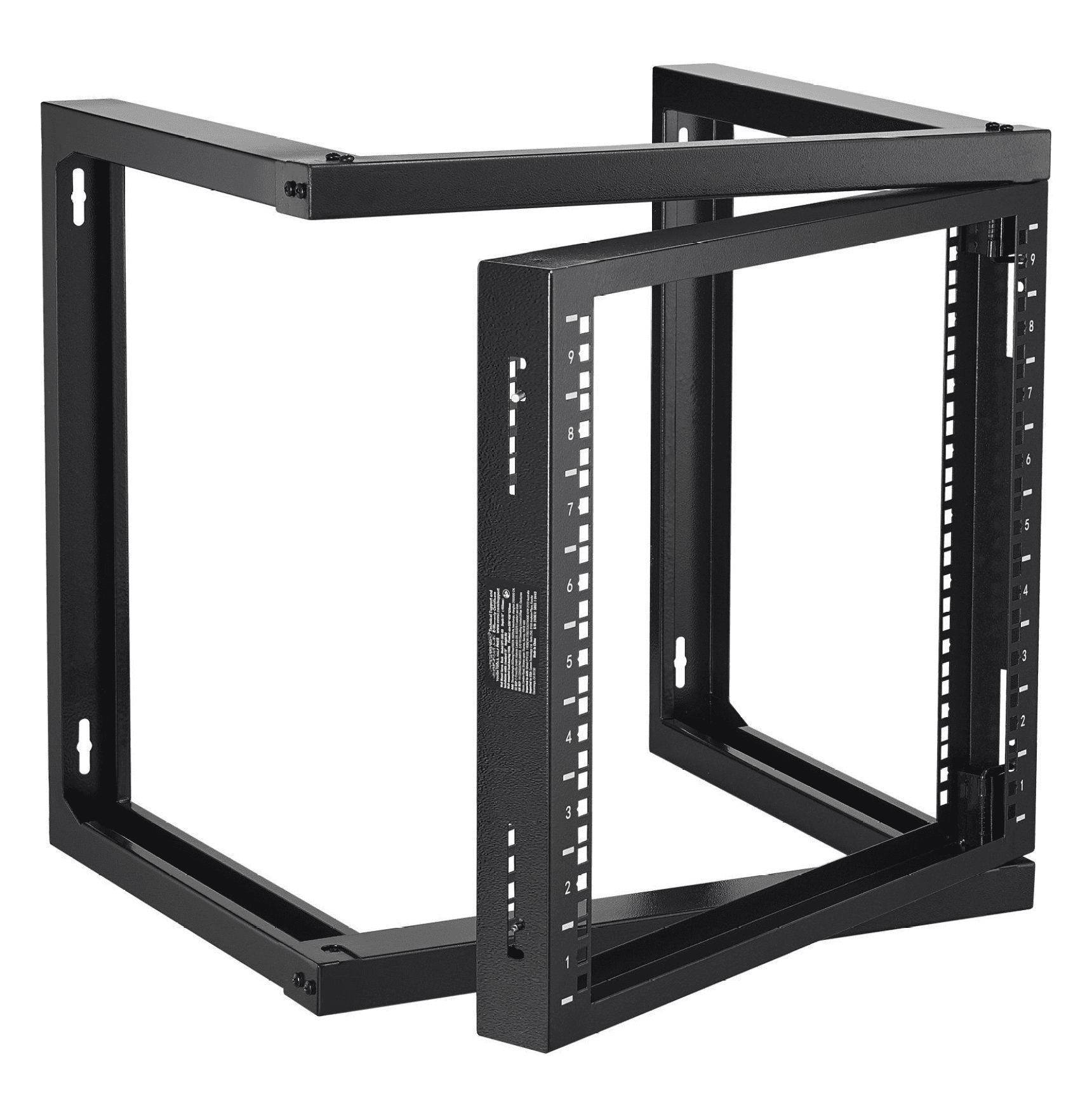 9U Wall Mount Rack 150lbs Server Rack Network Rack - Open Frame, 19 ...