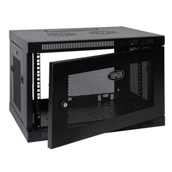 9U Wall Mount Rack Enclosure Cabinet with Door and Side Panels-Black ...