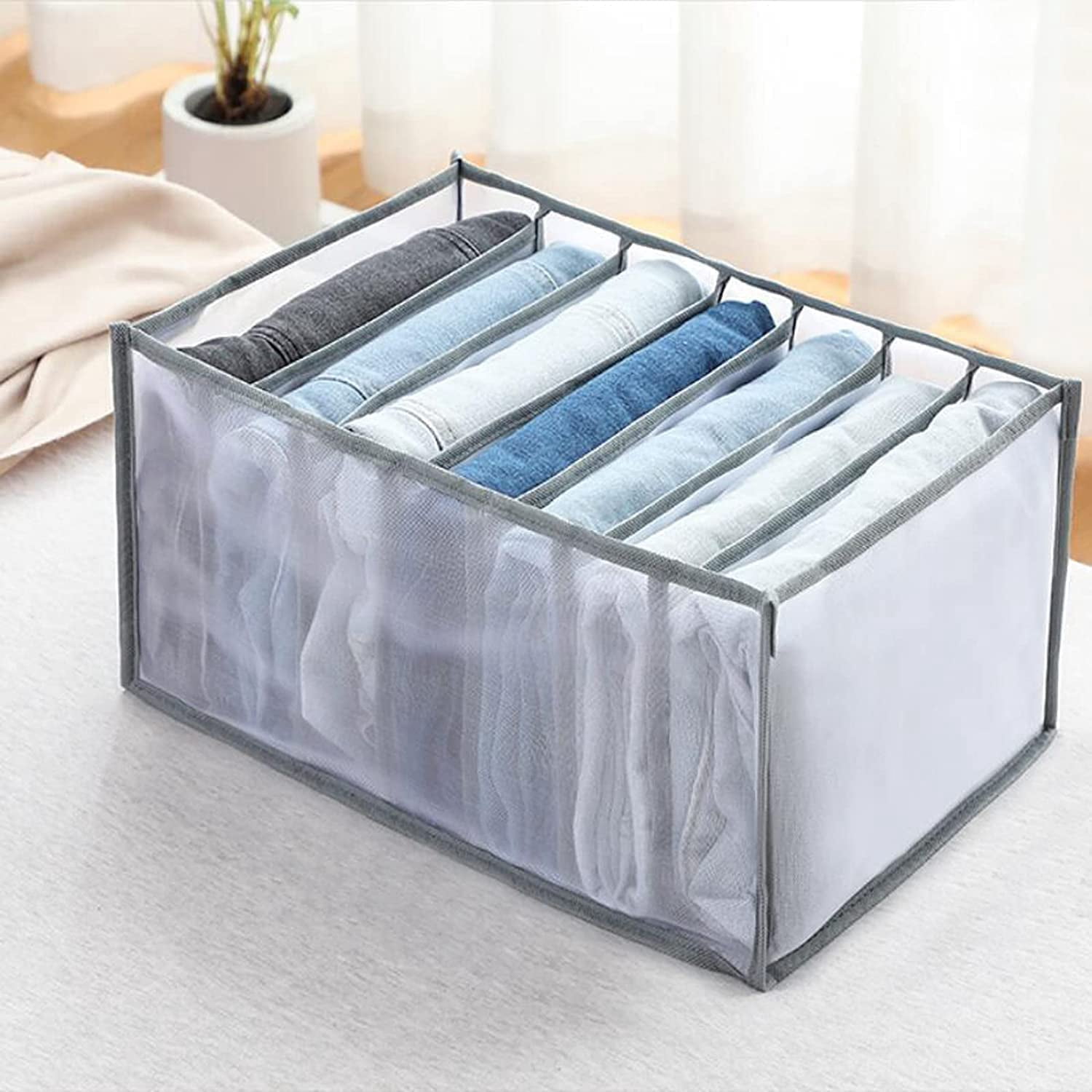 9UP Foldable Closet Drawer Organizer Clothes Drawer Mesh Drawer ...
