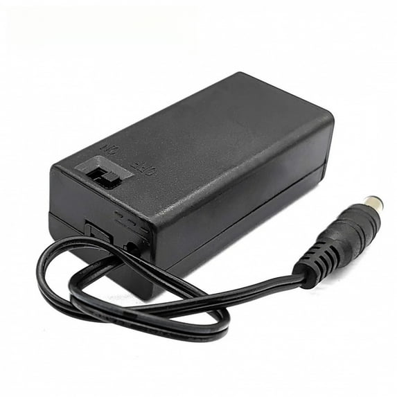 9V Battery Holder 9V Battery Box With Cover And ON/OFF Switch With Cable And DC Head 9V DIY ...