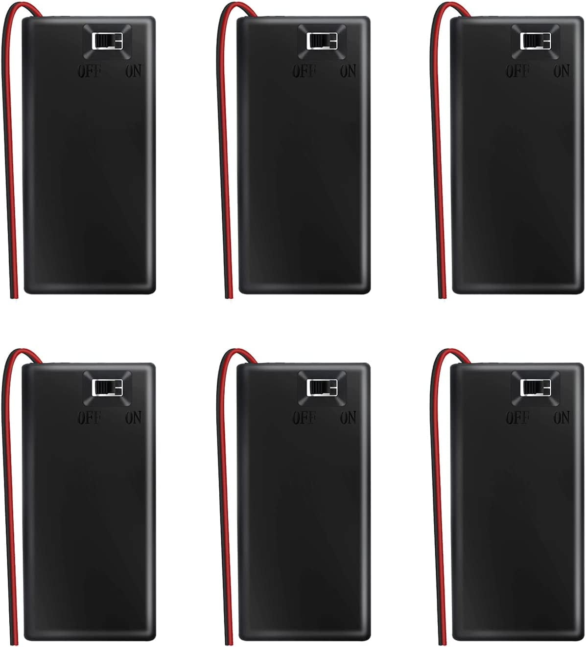 9V Battery Holder, (Pack of 6) 9V Battery Cover, 9V Battery Case, 9 ...