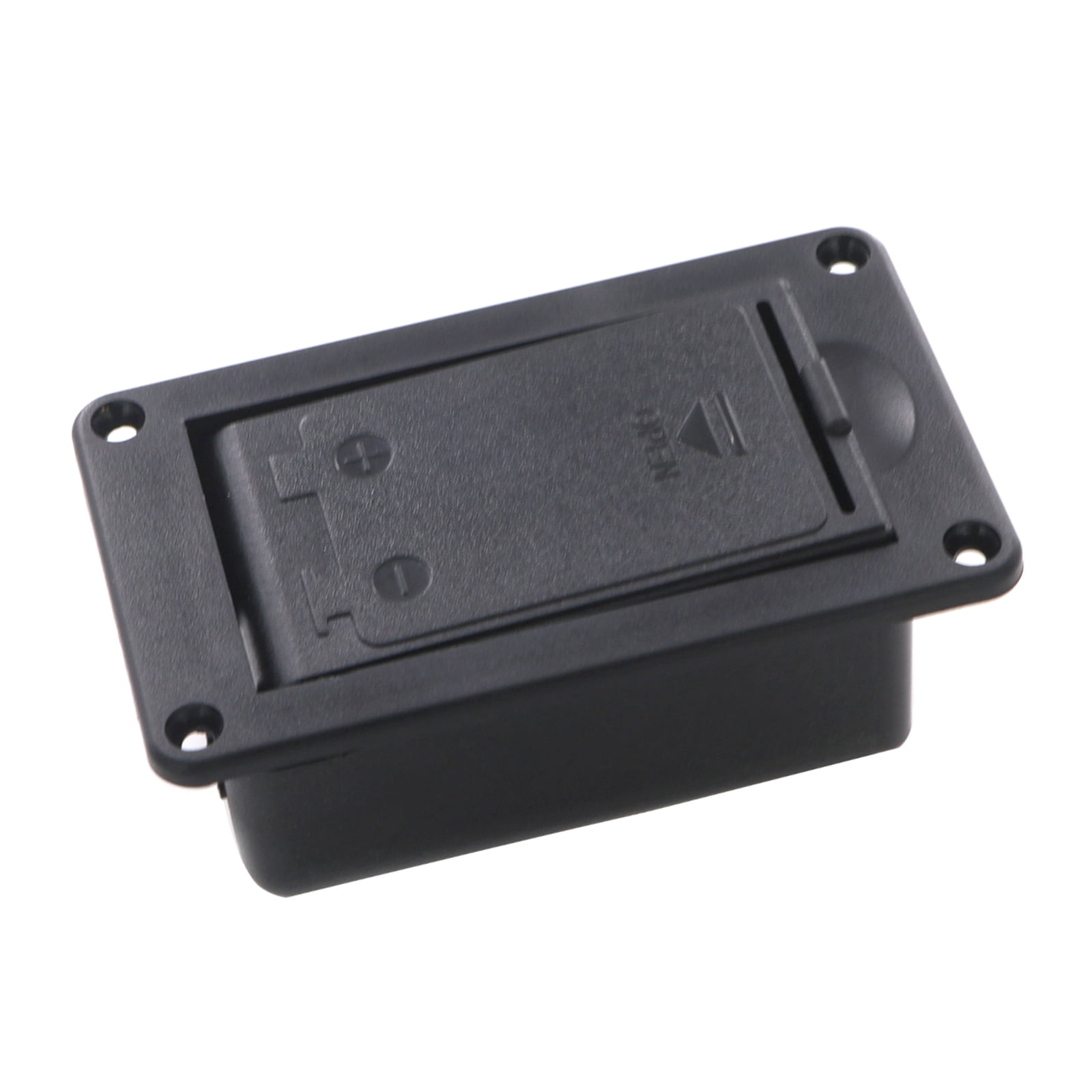 9V Black Plastic Cover Holder Box Replacement Active Bass Guitar Pickup ...