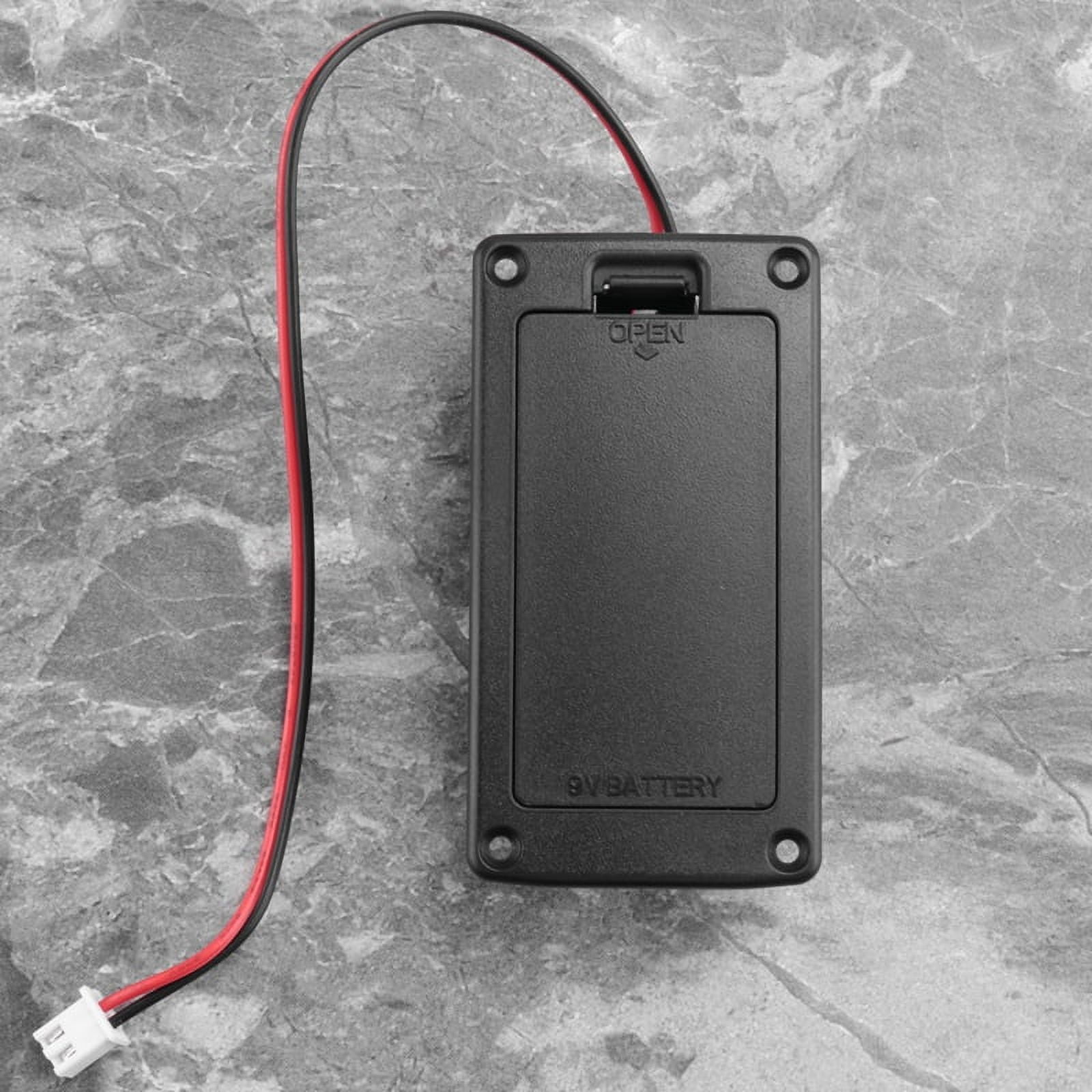 9V Flat Mount Guitar Active Pickup Battery Cover Hold Box Storage Case ...
