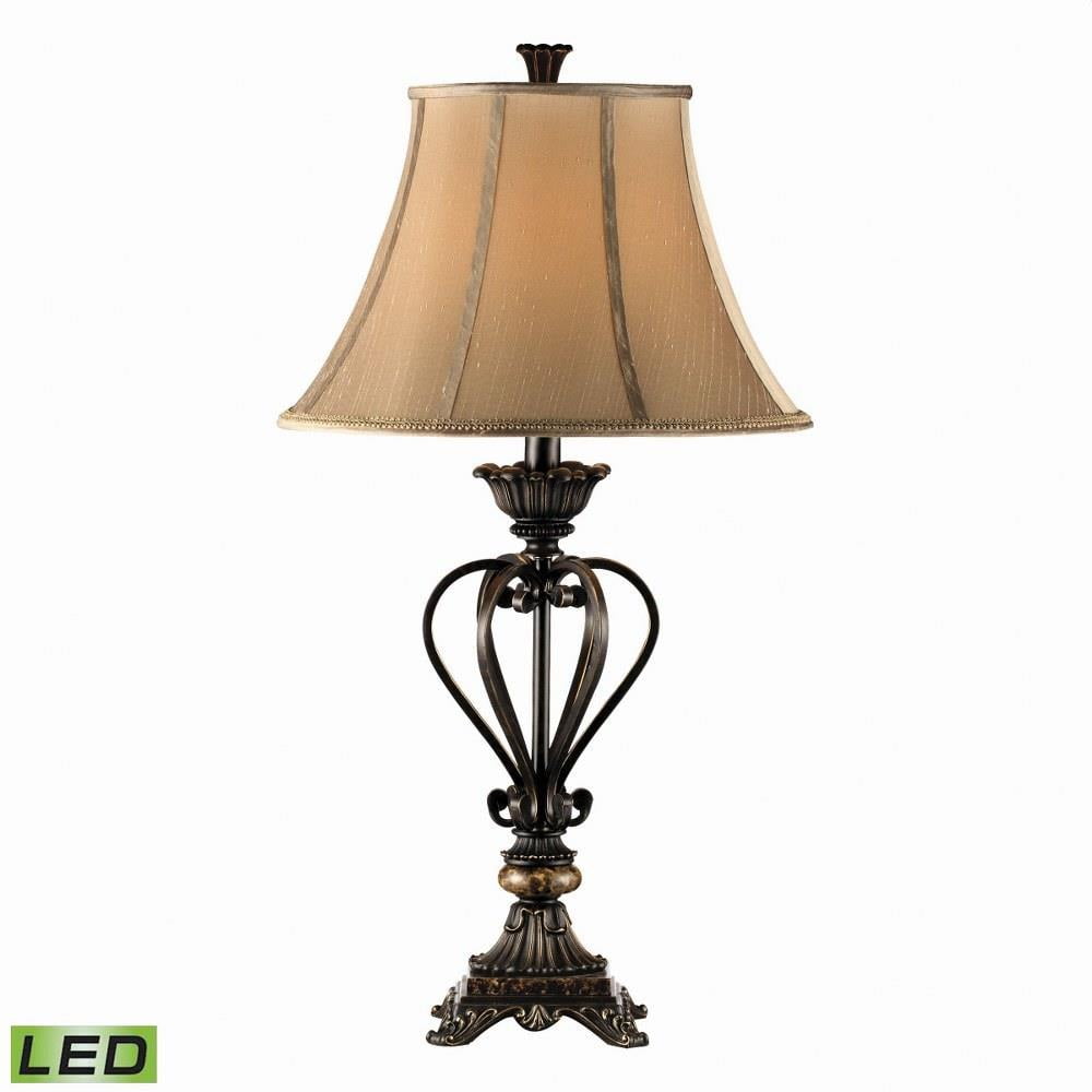 9W 1 Led Table Lamp in Art Deco Style-34 inches Tall and 18 inches Wide ...