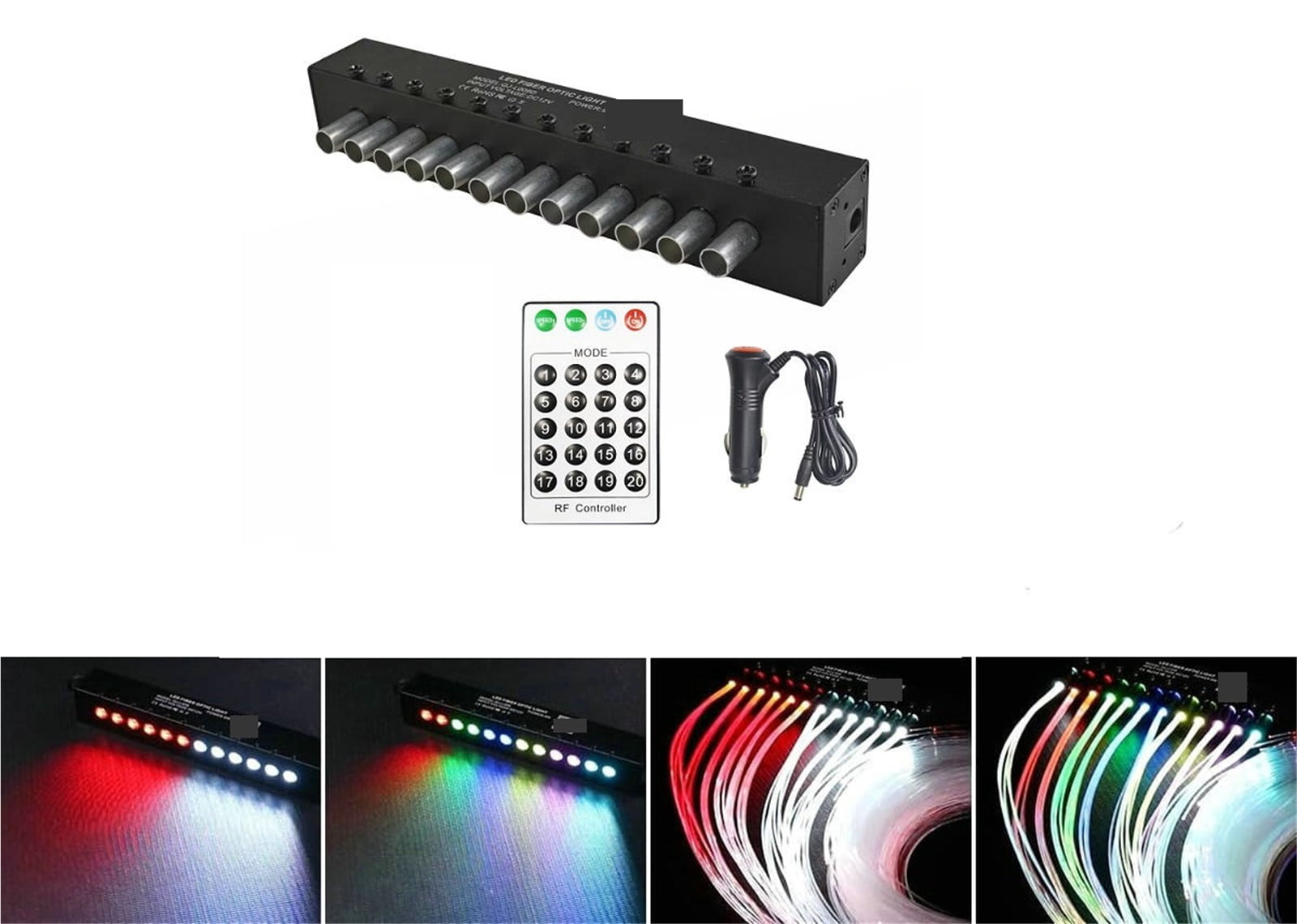 9W 12LEDs Shooting Star Sky APP Smart Phone&Remote Control Fiber Optic ...