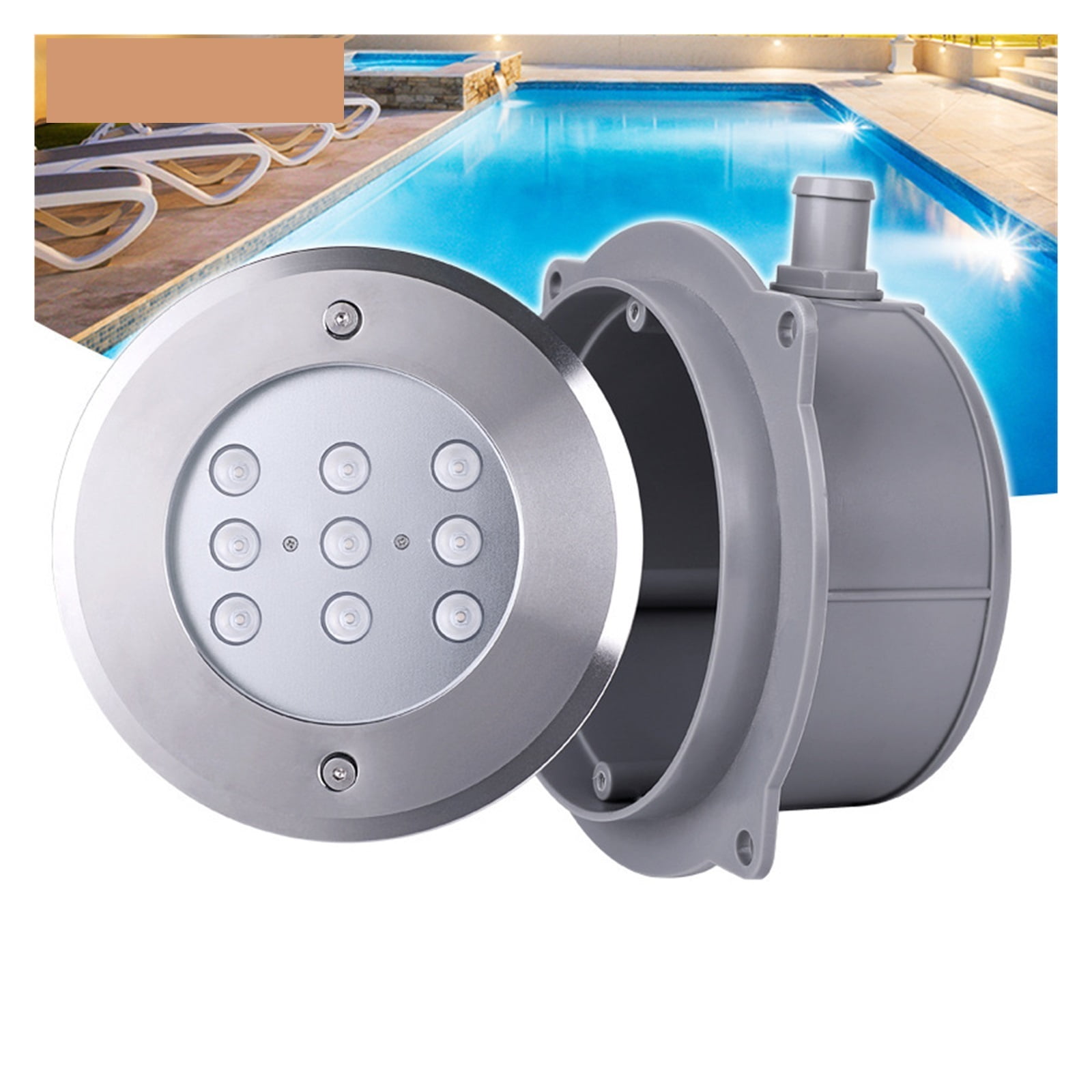 9W, 18W LED Recessed Pool Light Outdoor Buried Underwater Light IP68 ...