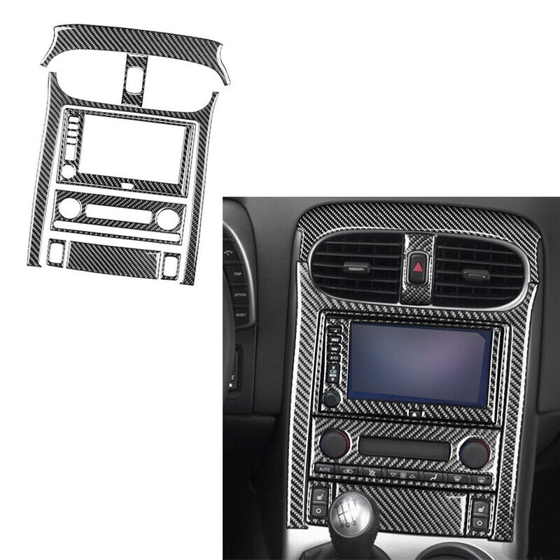 9X For Chevrolet Corvette C6 Carbon Fiber Center Console Panel Cover ...