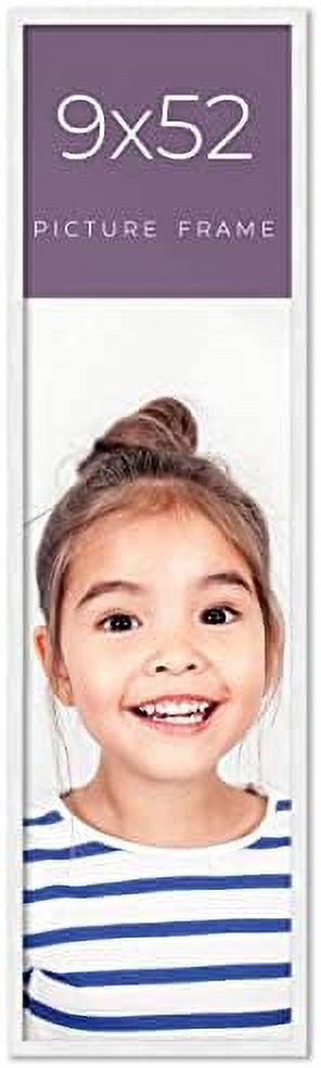 9X52 Frame White Real Wood Picture Frame Width 0.75 Inches | Interior ...