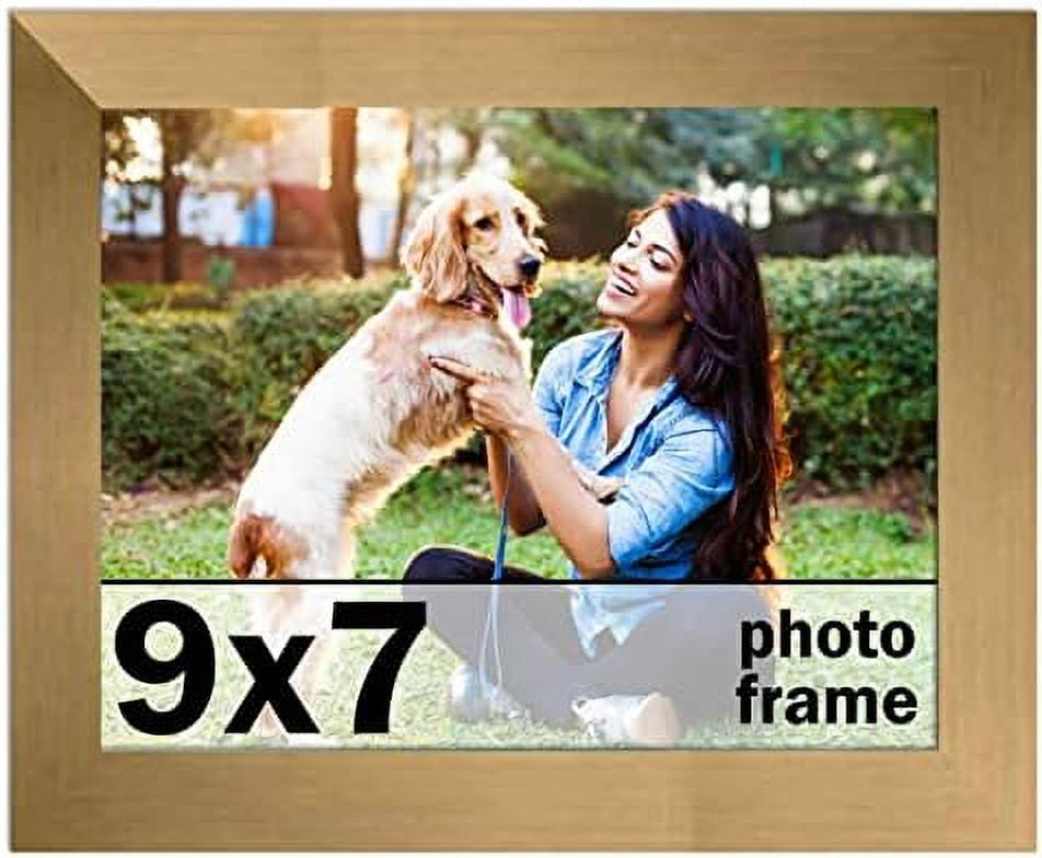 9X7 Frame Bronze Picture Frame - Modern Photo Frame Includes UV Guard ...