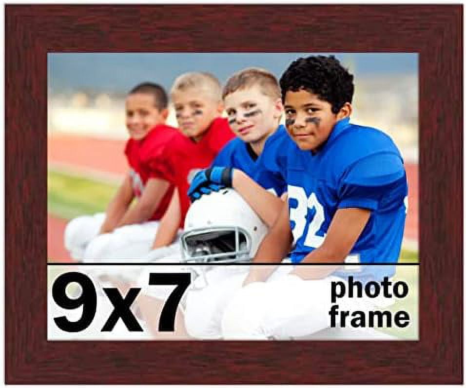 9X7 Frame Brown Mahogany Picture Frame - 100% Solid Wood Frame Kit ...