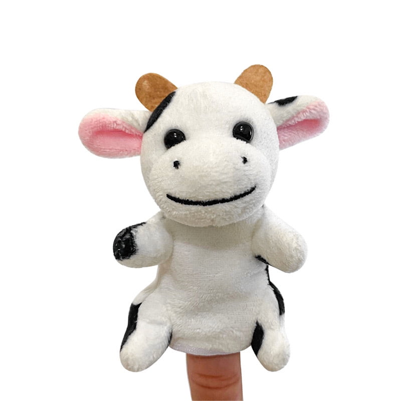 9cm Kawaii Jungle and Farm Animal Hand Finger Puppets Plush Toy Stuffed ...