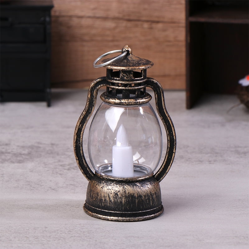 9cm Mini Led Retro Oil Lamp Simulation Glowing Cande Light Night Light ...
