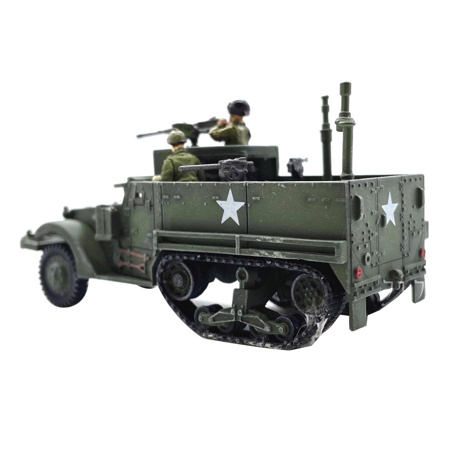 9cm Plastic 1/72 Scale WWII US Army M3 Half Track Armored Vehicle ...
