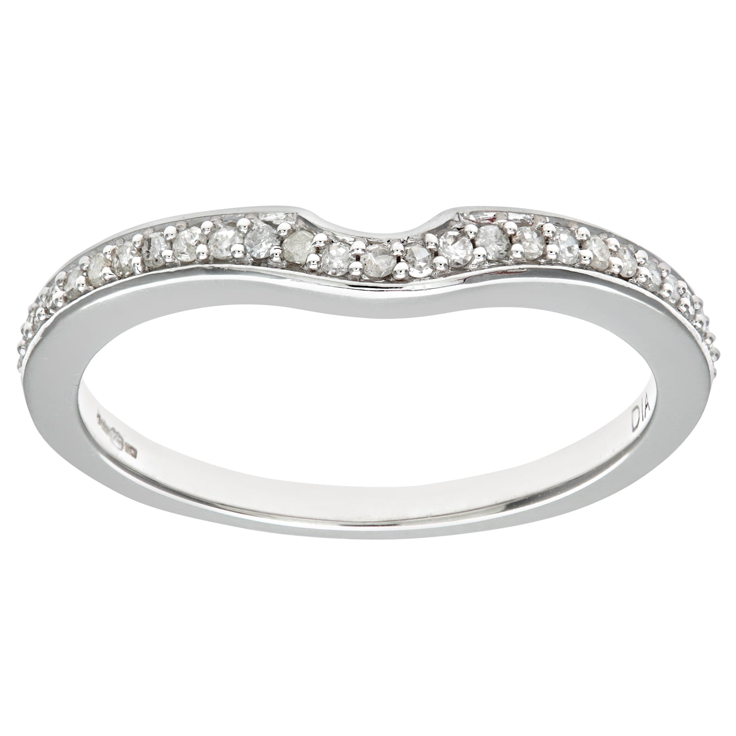 9ct White Gold Jewelco London Diamond Engagement-ring Accessory ...