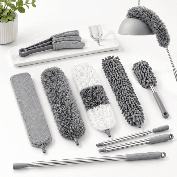 9dusters Forning Extendablefiber Duster With Extension Pole Up To 100 ...