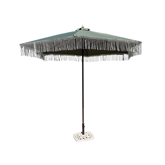 Covered Living 9ft 6 Ribs Replacement Umbrella Canopy w/ Tassels ...