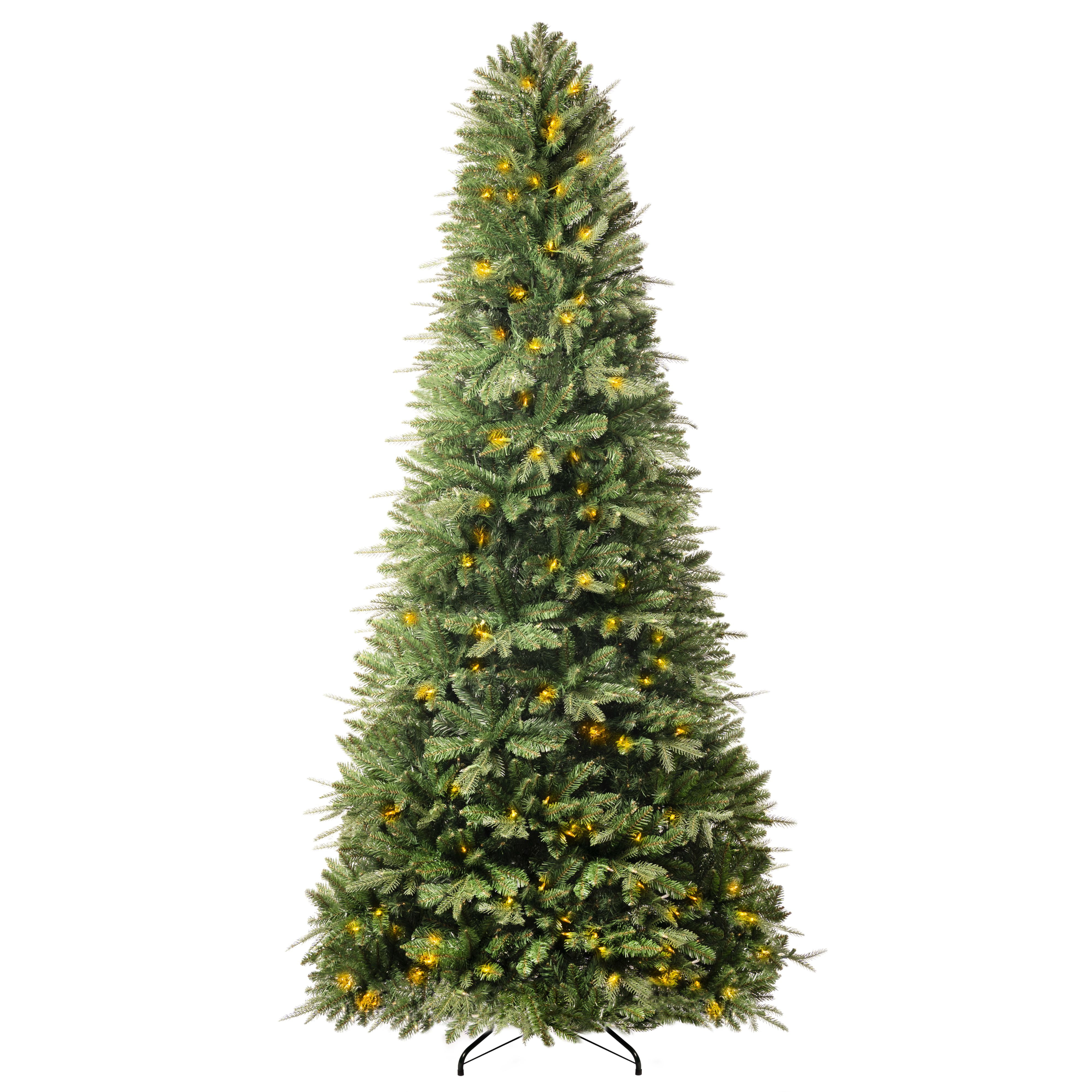 Homestock 9ft Pre-lit Christmas Tree with 2532 Branch Tips, 900 Warm ...
