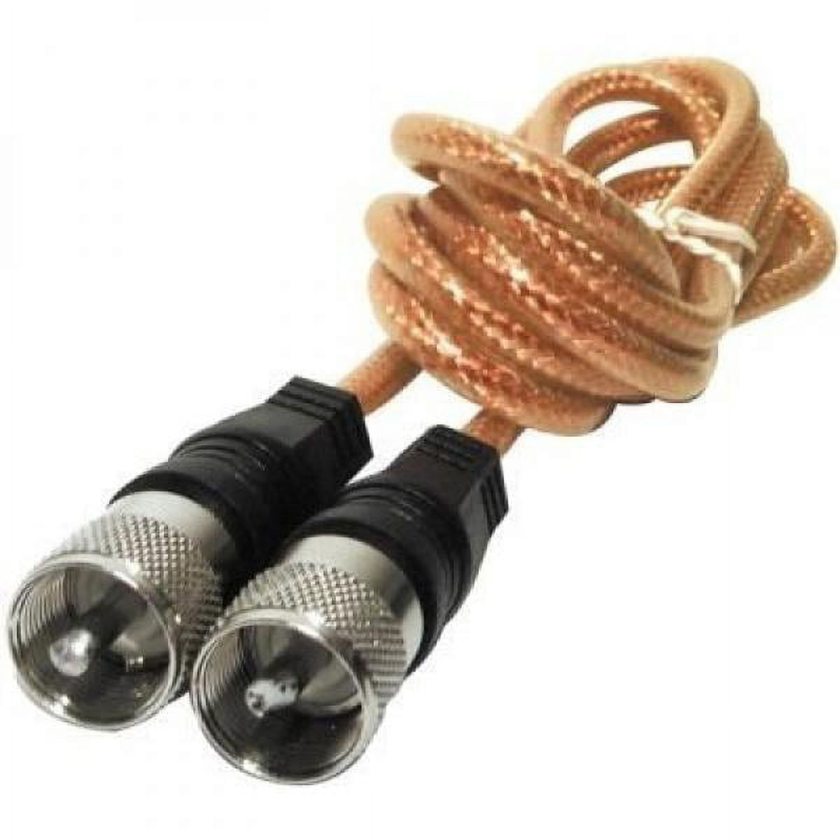 9ft Clear Mini 8 Coax Cable with Molded PL-259 Connectors 50 Ohm ...