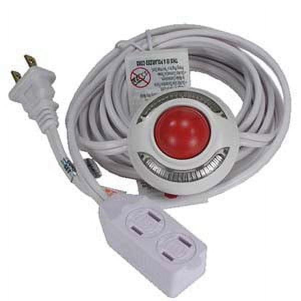 9ft (Feet) 16AWG Extension Cord, Lighted Foot Switch with 3 Outlet Cord ...
