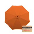 9ft Market Patio Umbrella 8 Rib Replacement Canopy Tuscan Orange ...