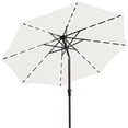 9ft Outdoor Patio Umbrella With Solar Lights Led Lighted Pool Tilt And ...