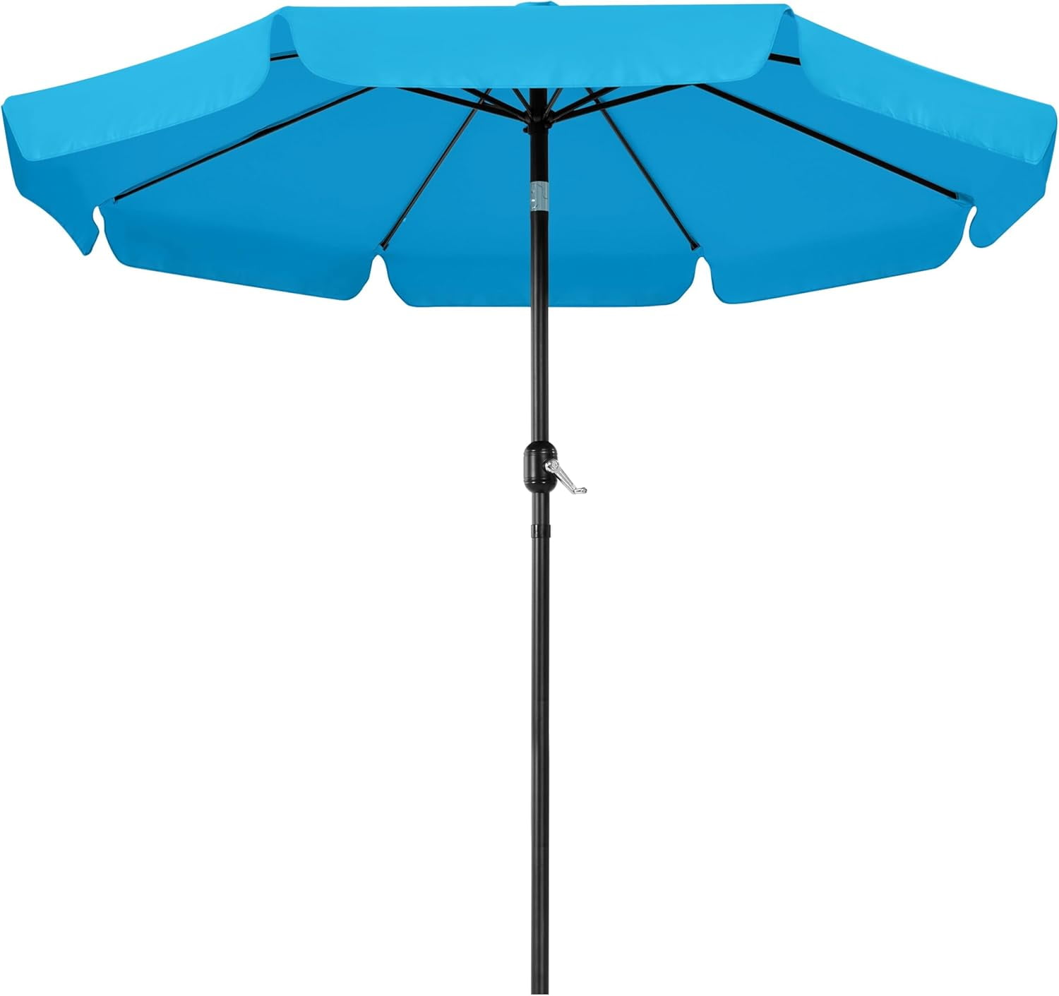 9ft Patio Umbrella 8 Ribs Outdoor Market Table Umbrella with Push ...
