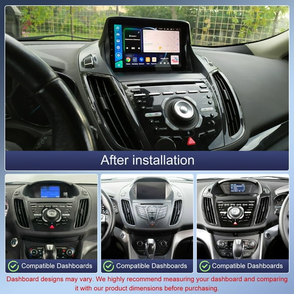 9in Android 13 Car Stereo Radio for Ford Escape 2013-2016 GPS ...