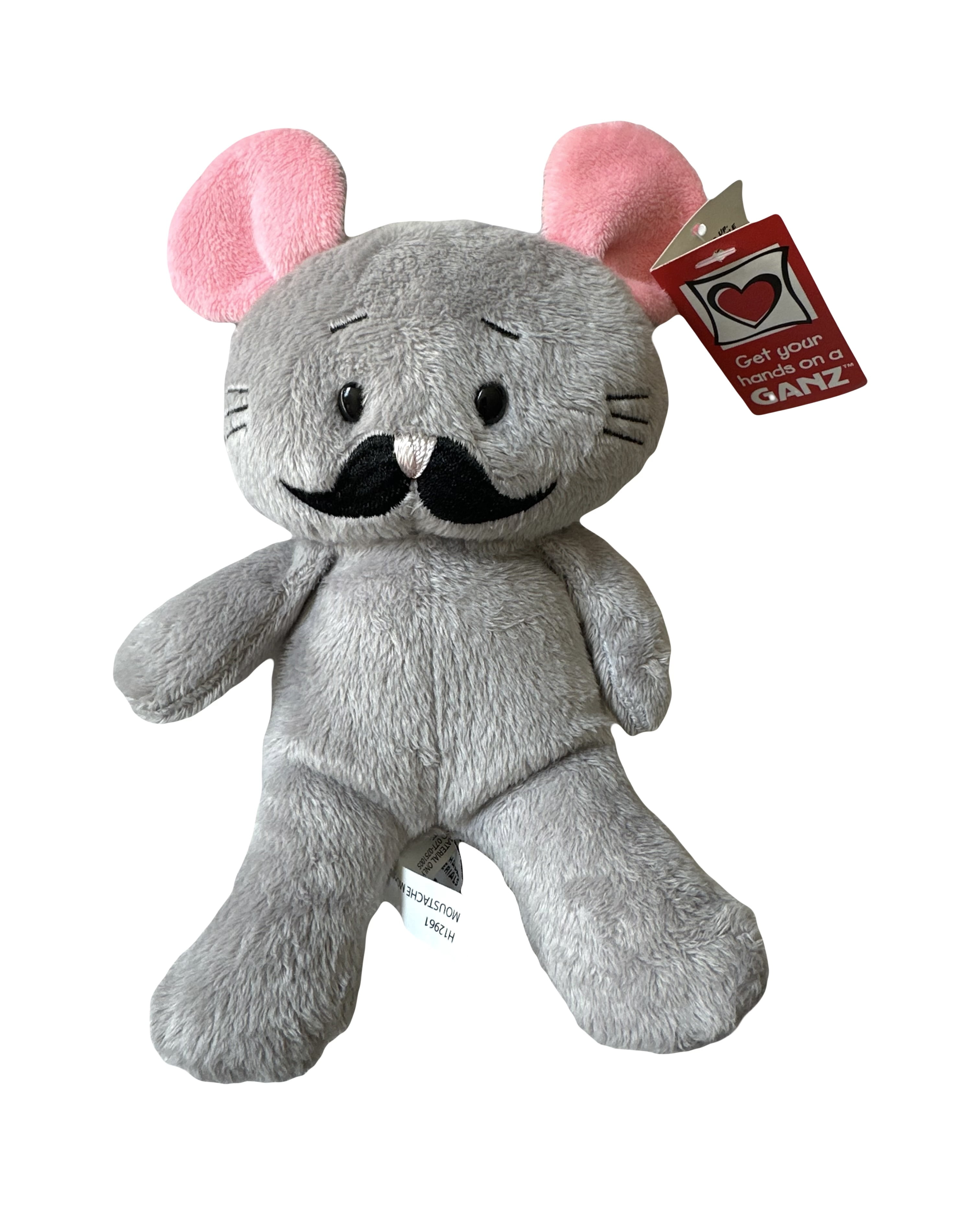 9in Black Mustache Mouse Plush Toy By Ganz - Walmart.com