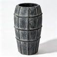9in Blue Ceramic Vase, Farmhouse Textured Gridded Design for Home Decor ...