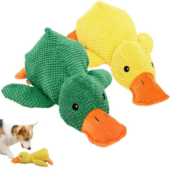 9in Quack-Quack Duck Dog Toy, 2025 New Durable Mellow Dog Calming Dogs ...