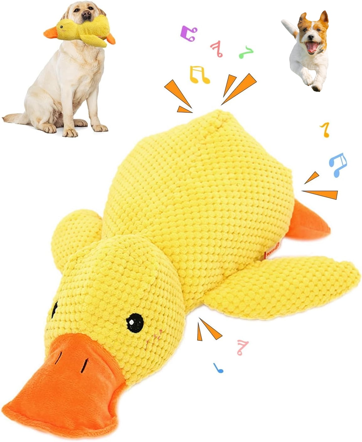 9in Quack-Quack Duck Dog Toy, 2025 New The Mellow Dog Calming Duck Dogs ...