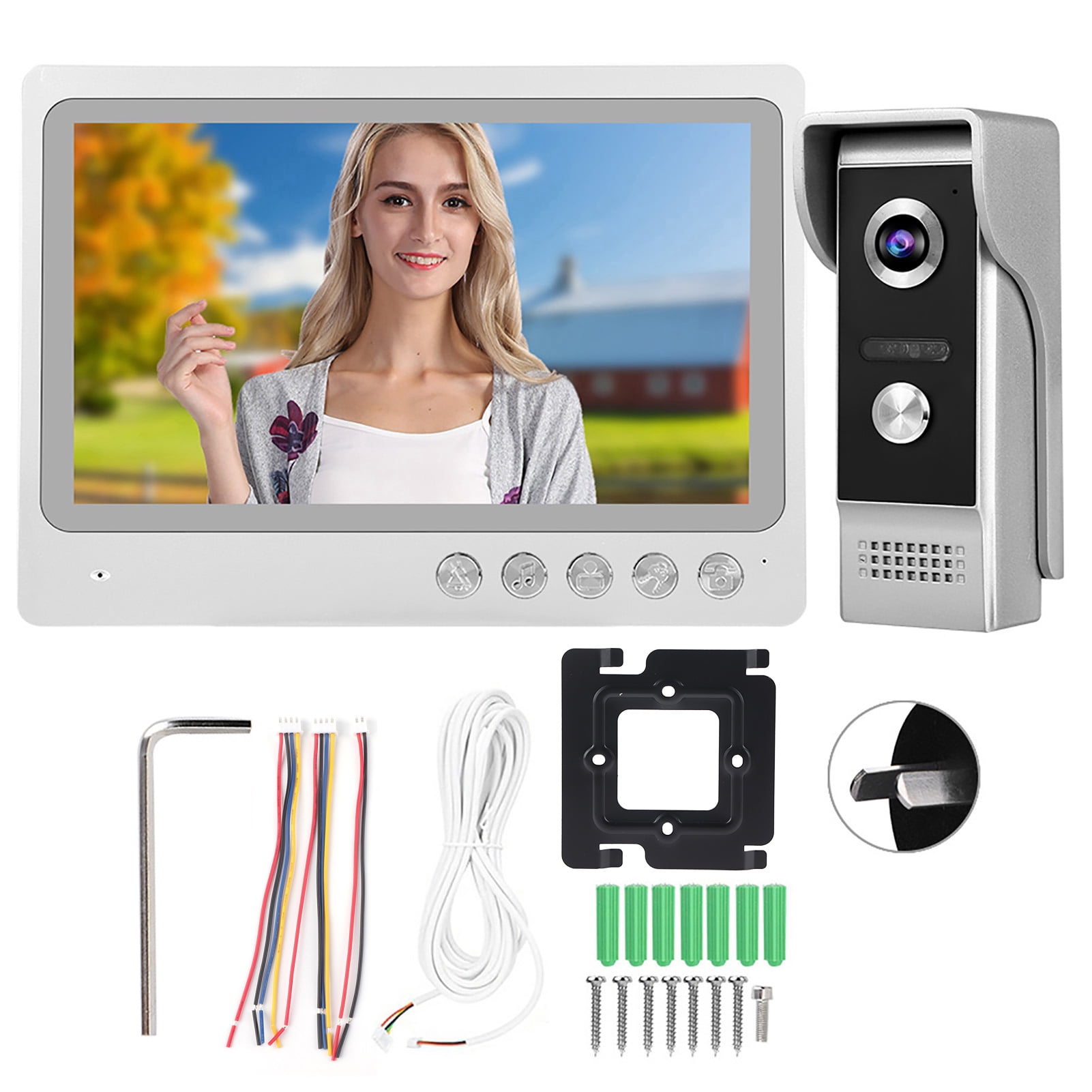 9in Wifi Video Intercom Kit IP65 Waterproof Night Vision Support Photo ...