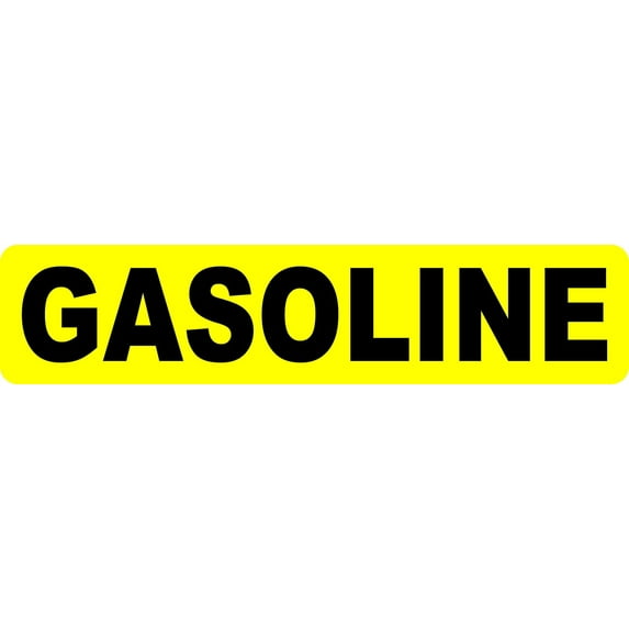 9in x 2in Gasoline Sticker Vinyl Stickers Signs Decal Sign Safety ...