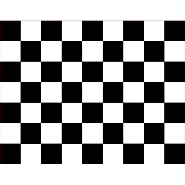 9in x 7in Black Checkered Sheet Magnet - Walmart.com