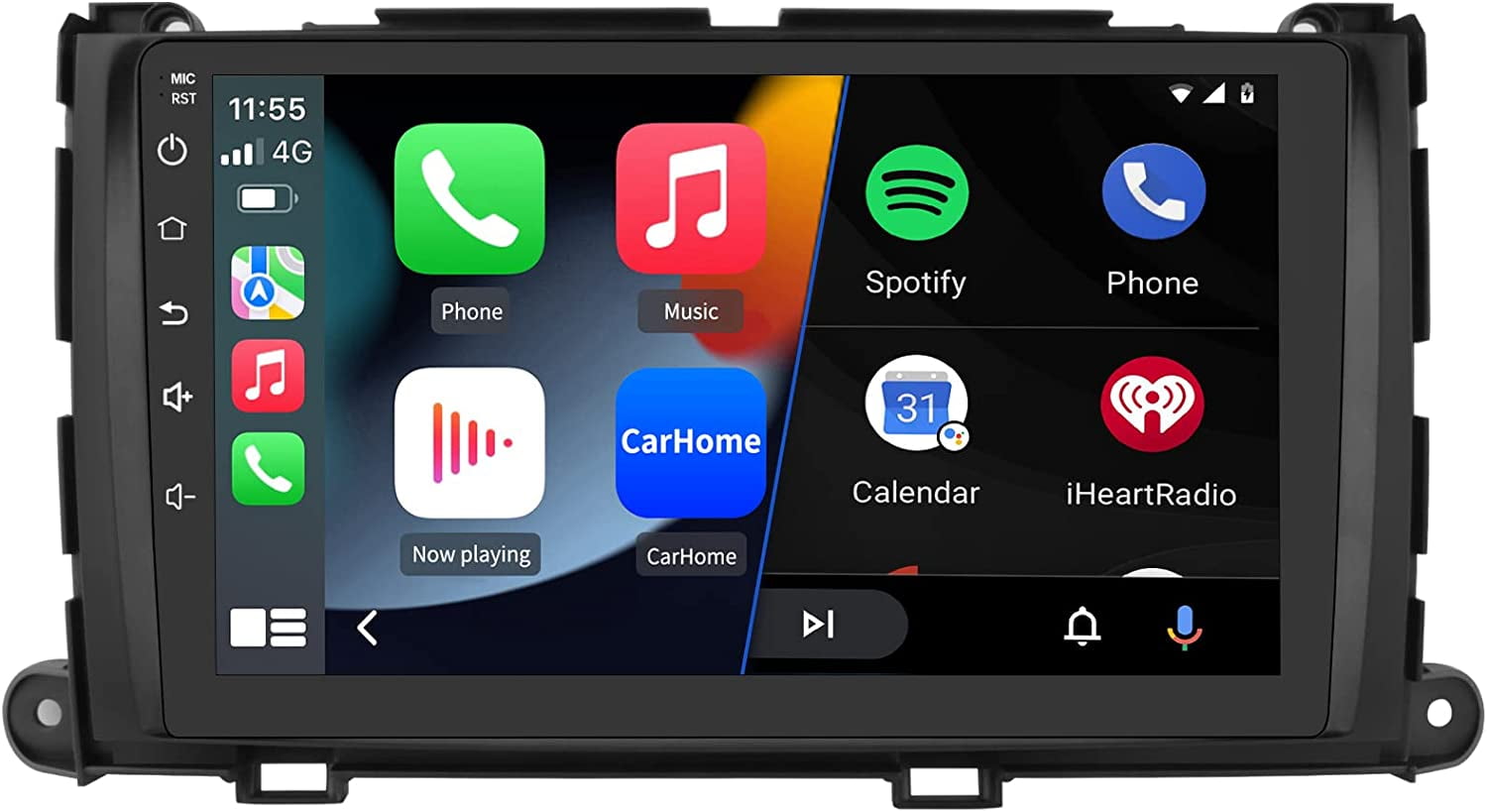 Toyota Sienna 2011-2014 9inch 32G Car Radio Stereo, Android 12, CarPlay ...