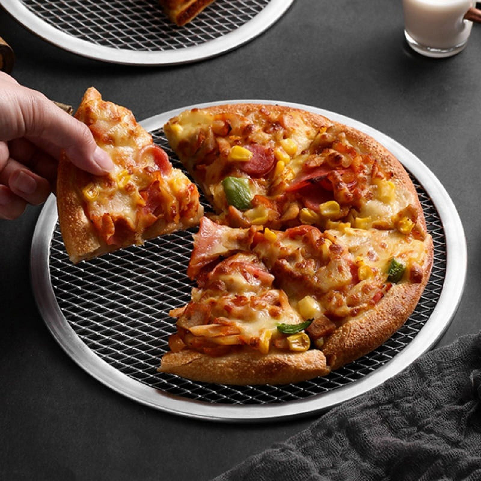 9inch Aluminum Seamless Rim Pizza Baking Screen - Perfect Crisp ...