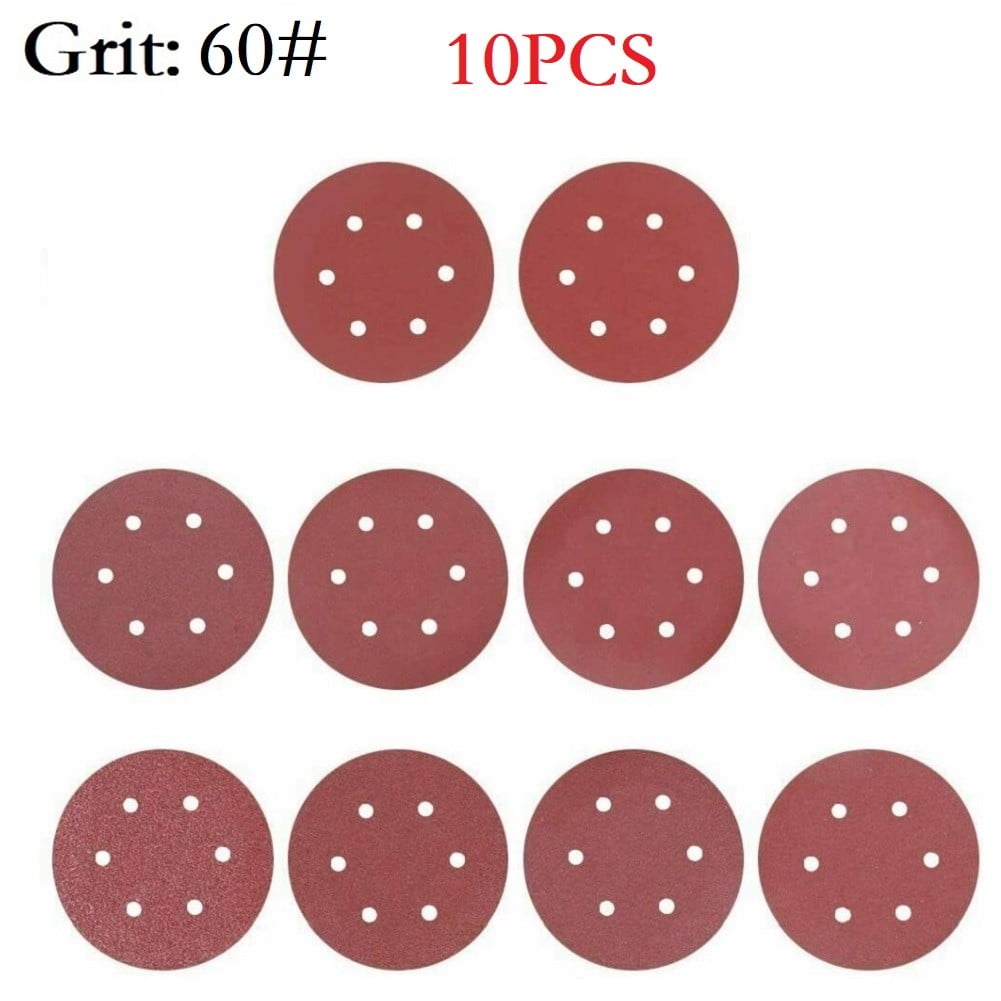 9inch Sandpaper 225mm 6 hole Sanding Paper 60grit Electric Wall ...