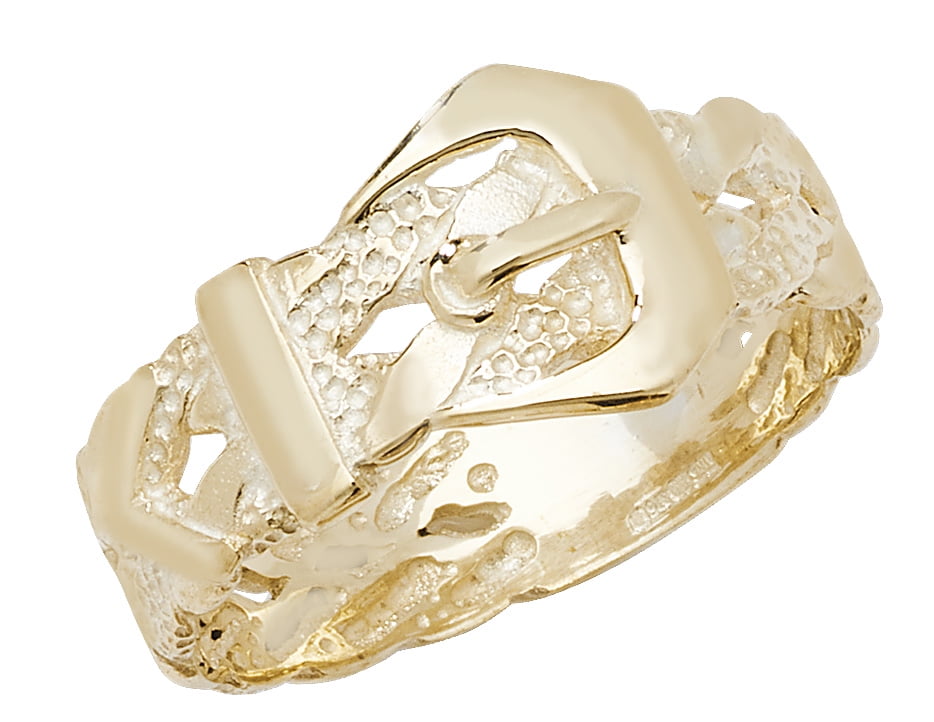 9k Gold Men Buckle Ring - Walmart.com