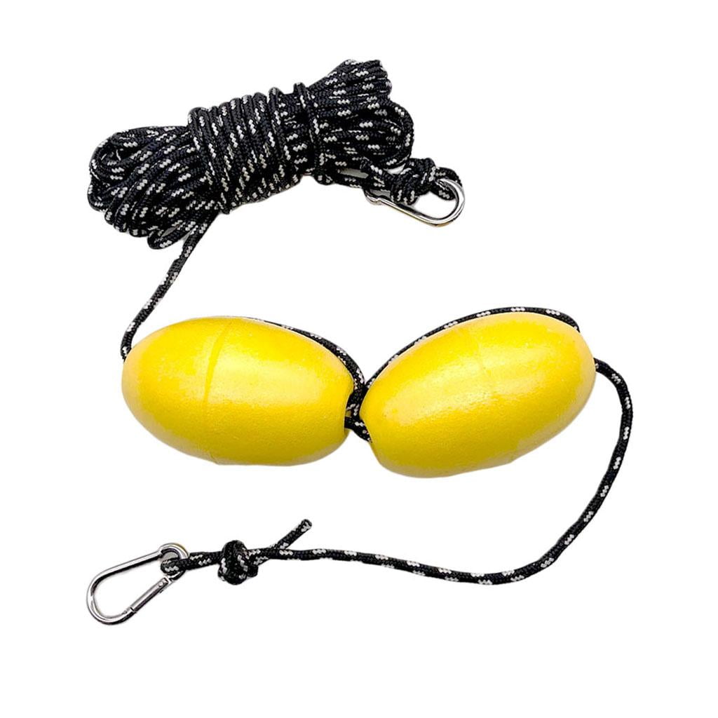 9m High Visible Kayak Tow Rope Boating Throw Anchor Line Floating Cord ...