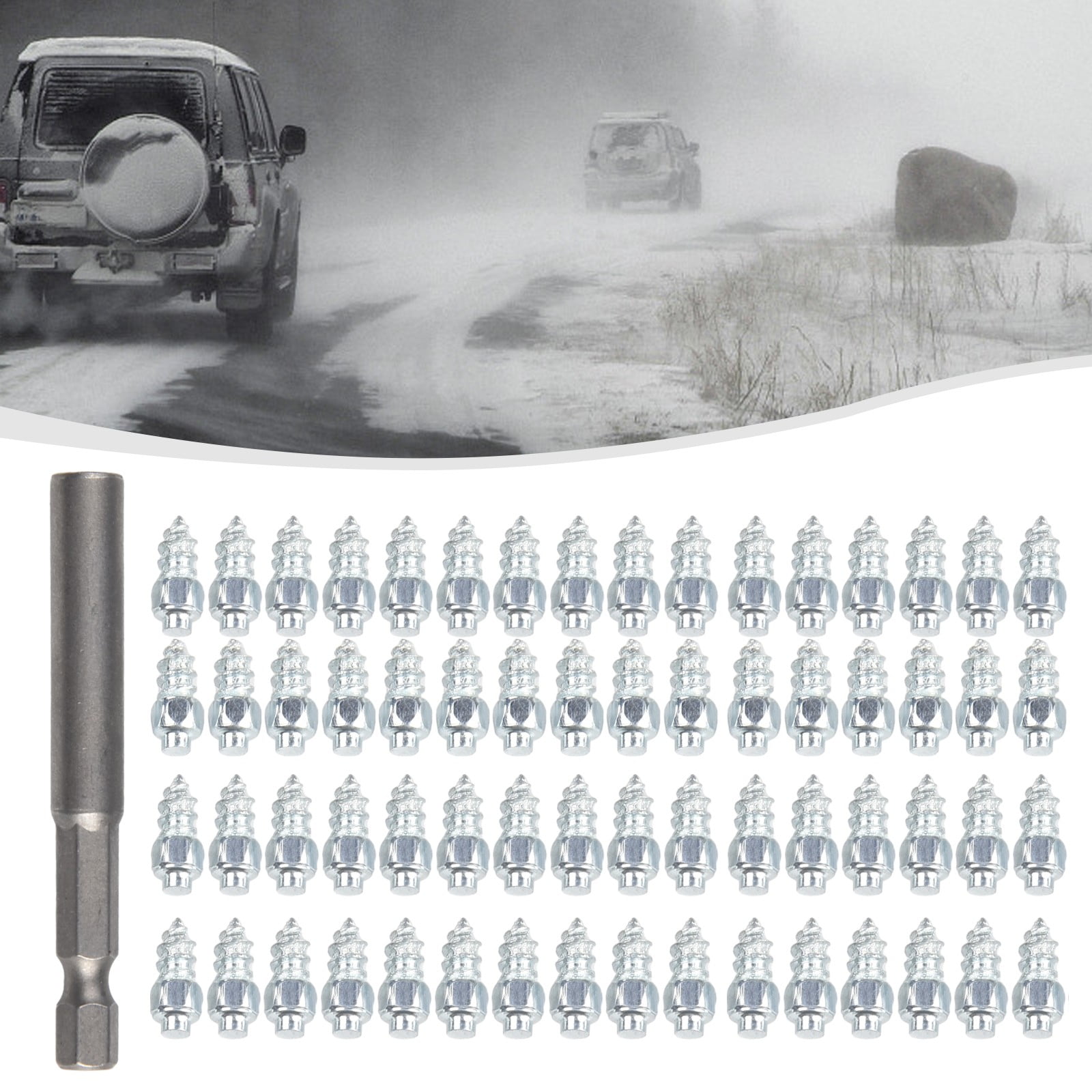 9mm Carbide Screw Tire Studs Snow Spikes Anti-Slip/Anti-ice for Car ...