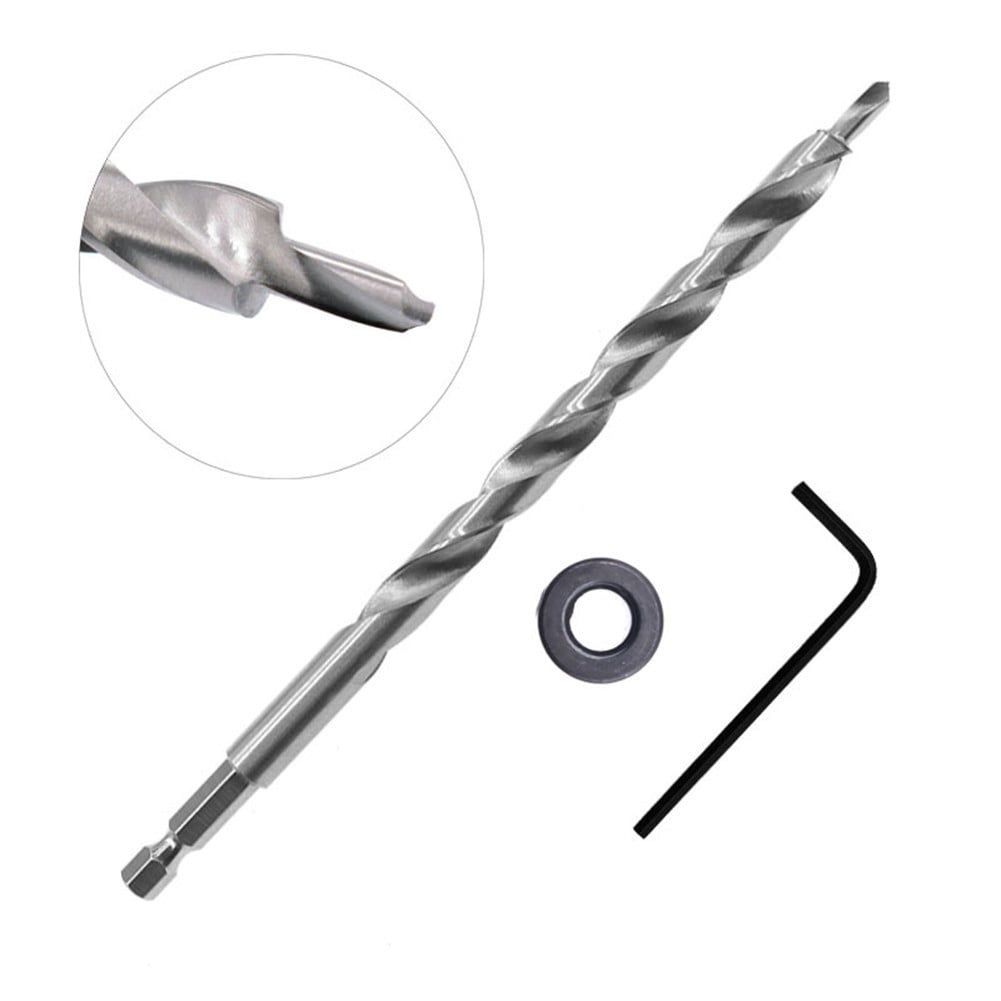 9mm Hex Shank Pocket Hole Step Drill Bit Pocket Hole Drill Guide ...