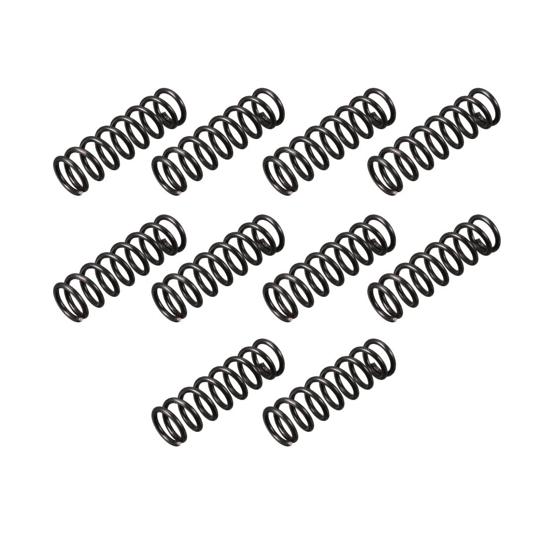 9mm Outer Diameter 1.2mm Wire Dia 30mm Long Compression Spring 10Pcs ...