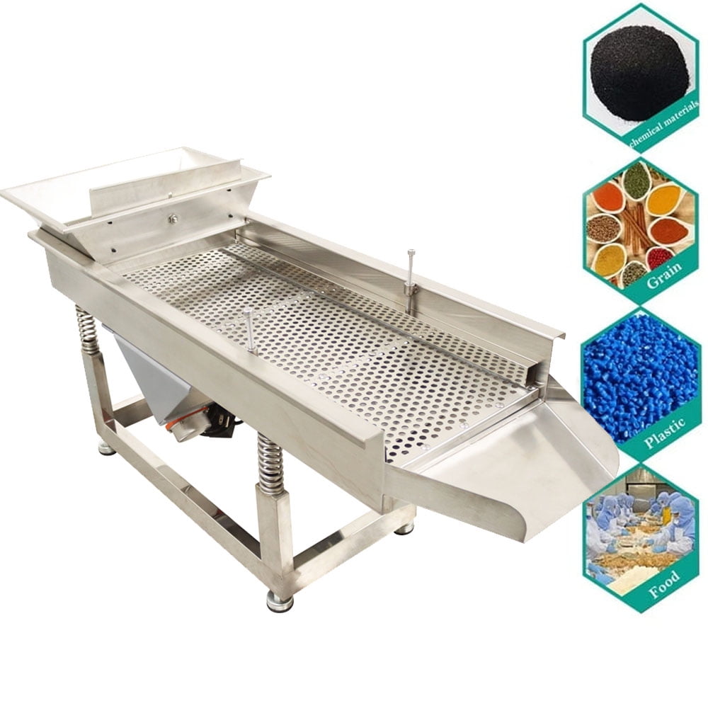 9mm Screen Mesh Full Stainless Steel Linear Vibrating Screen Particle ...