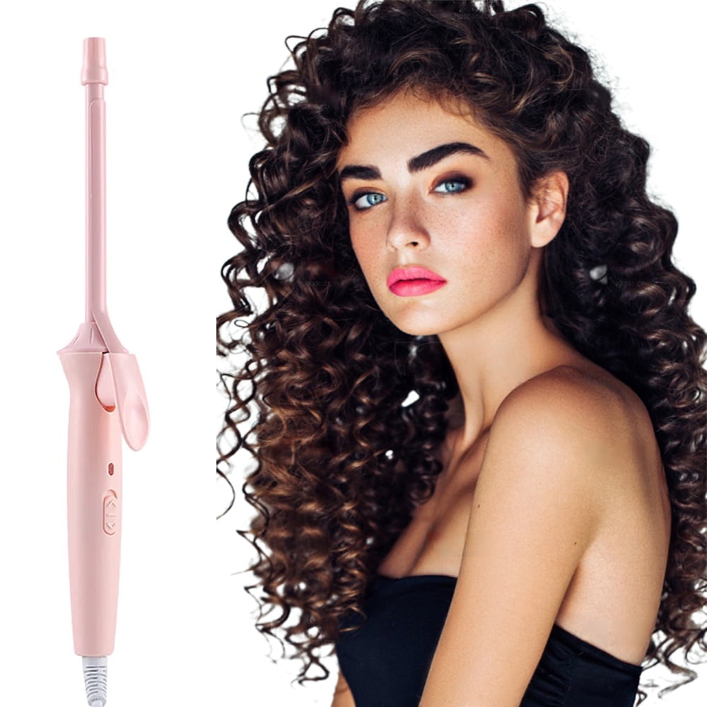 9mm Mini Ceramic Coated Hair Curler, Wool Roll Curling Wand, Tourmaline ...