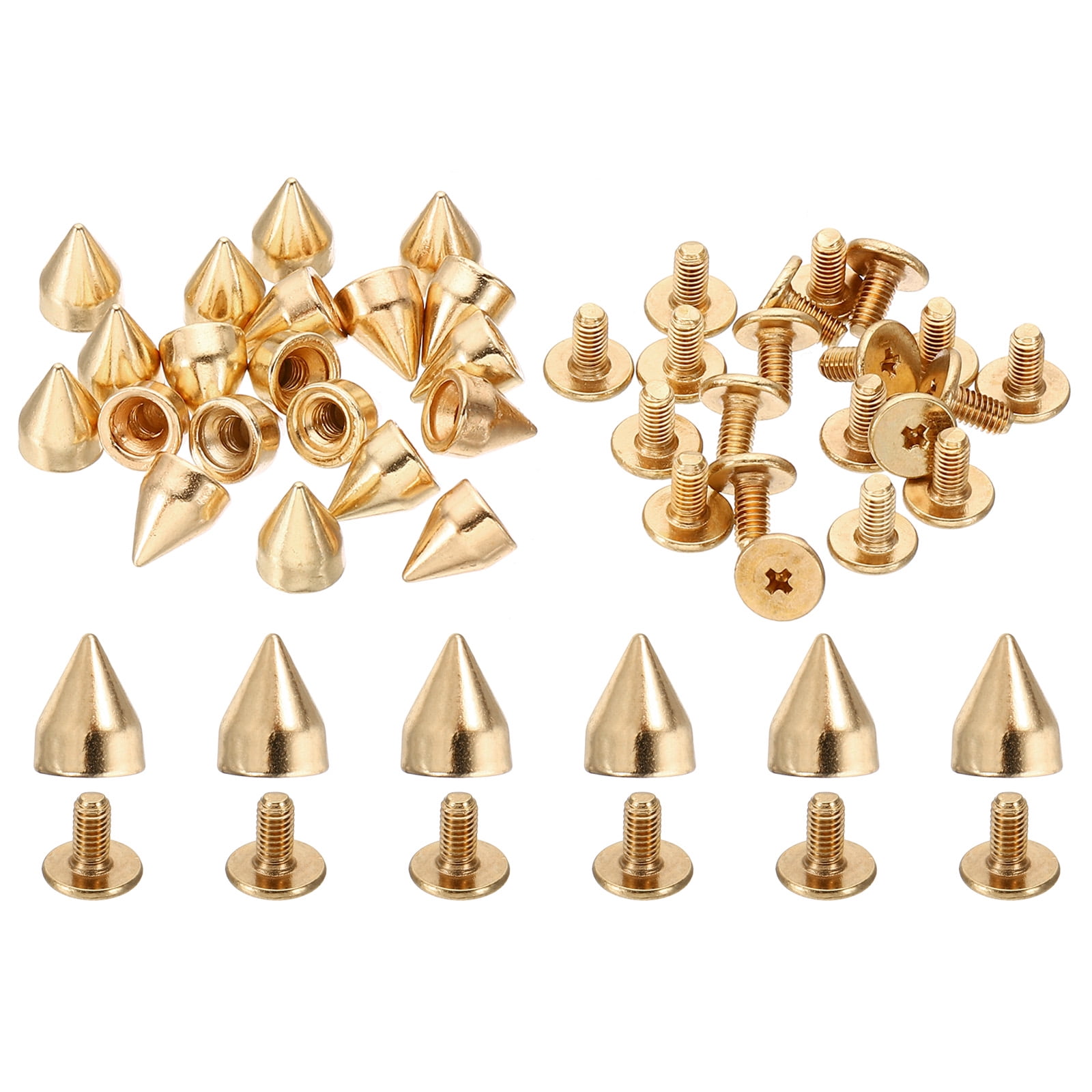 9mm Studs for Clothing, 20 Sets Studs and Spikes Leather Rivets for ...