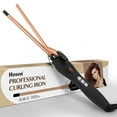 Hoson 9mm Thin Ceramic Curling Iron, 3/8 inch Barrel, LCD Display, 9 ...